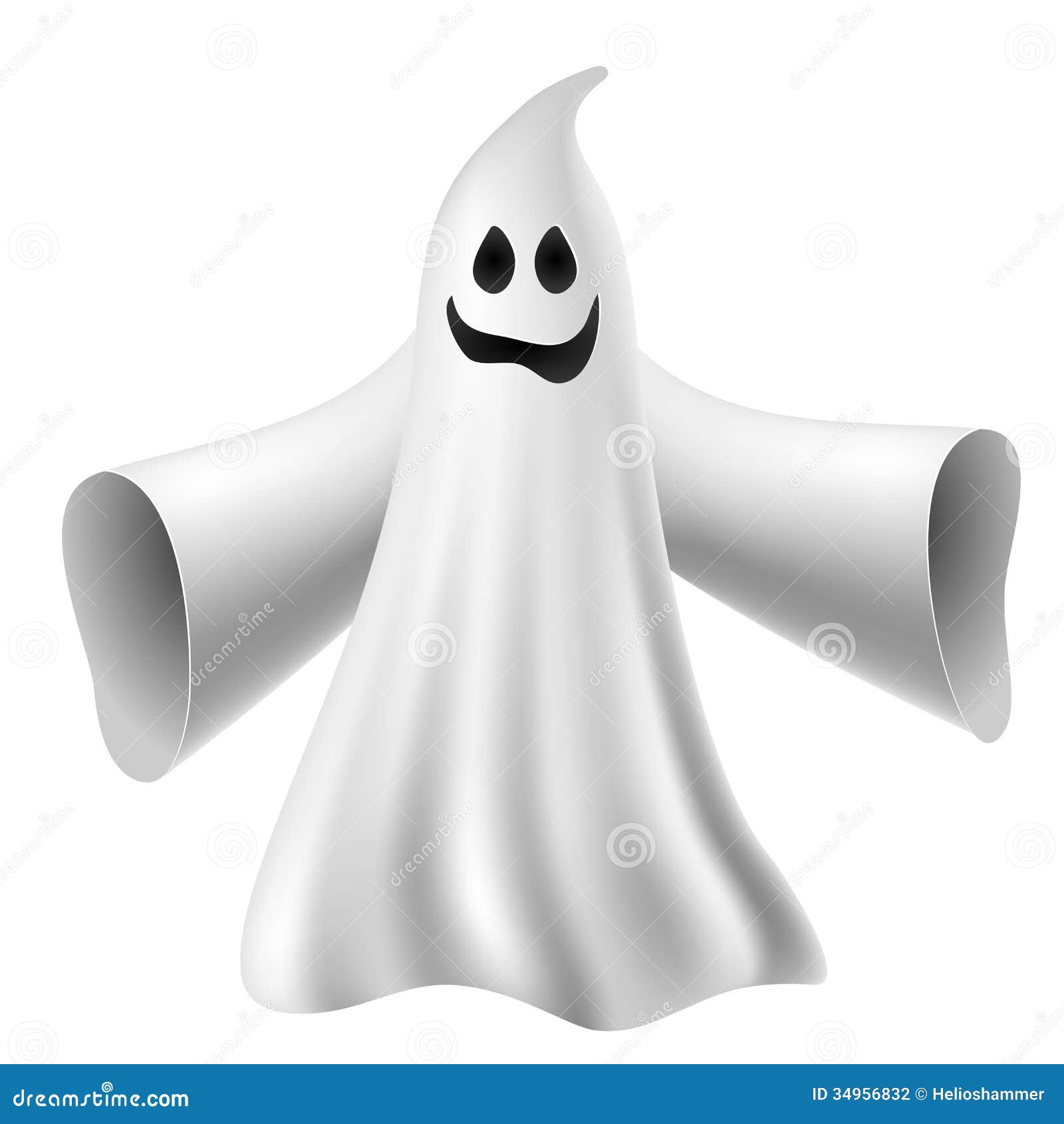Netter Geist stock abbildung. Illustration von ausdruck - 34956832