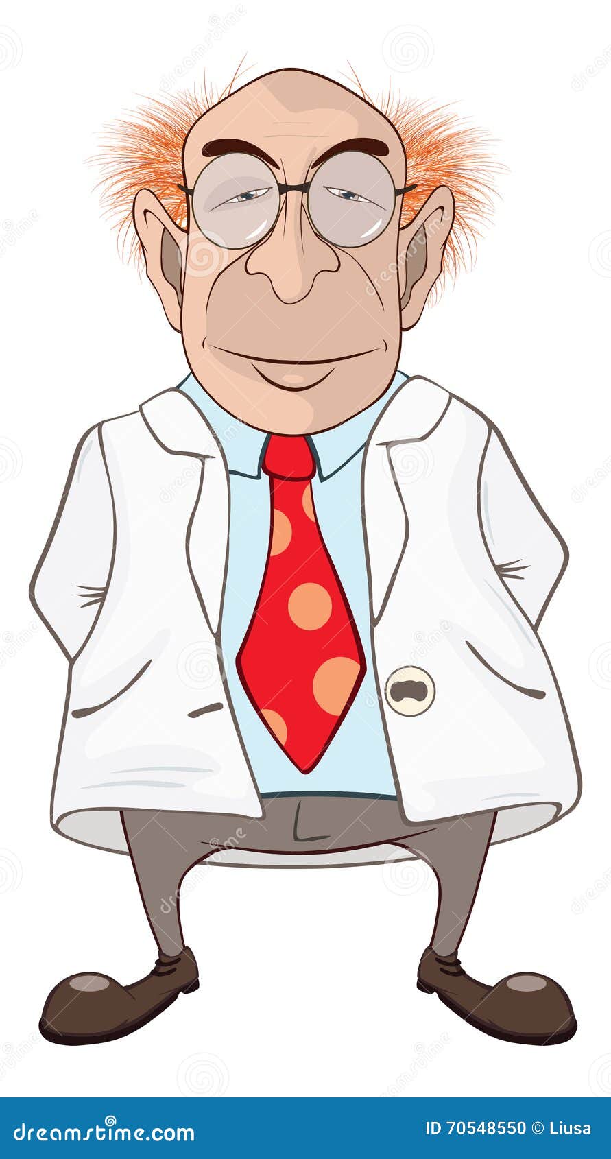 Netter Professor Cartoon Character Vektor Abbildung - Illustration von ...