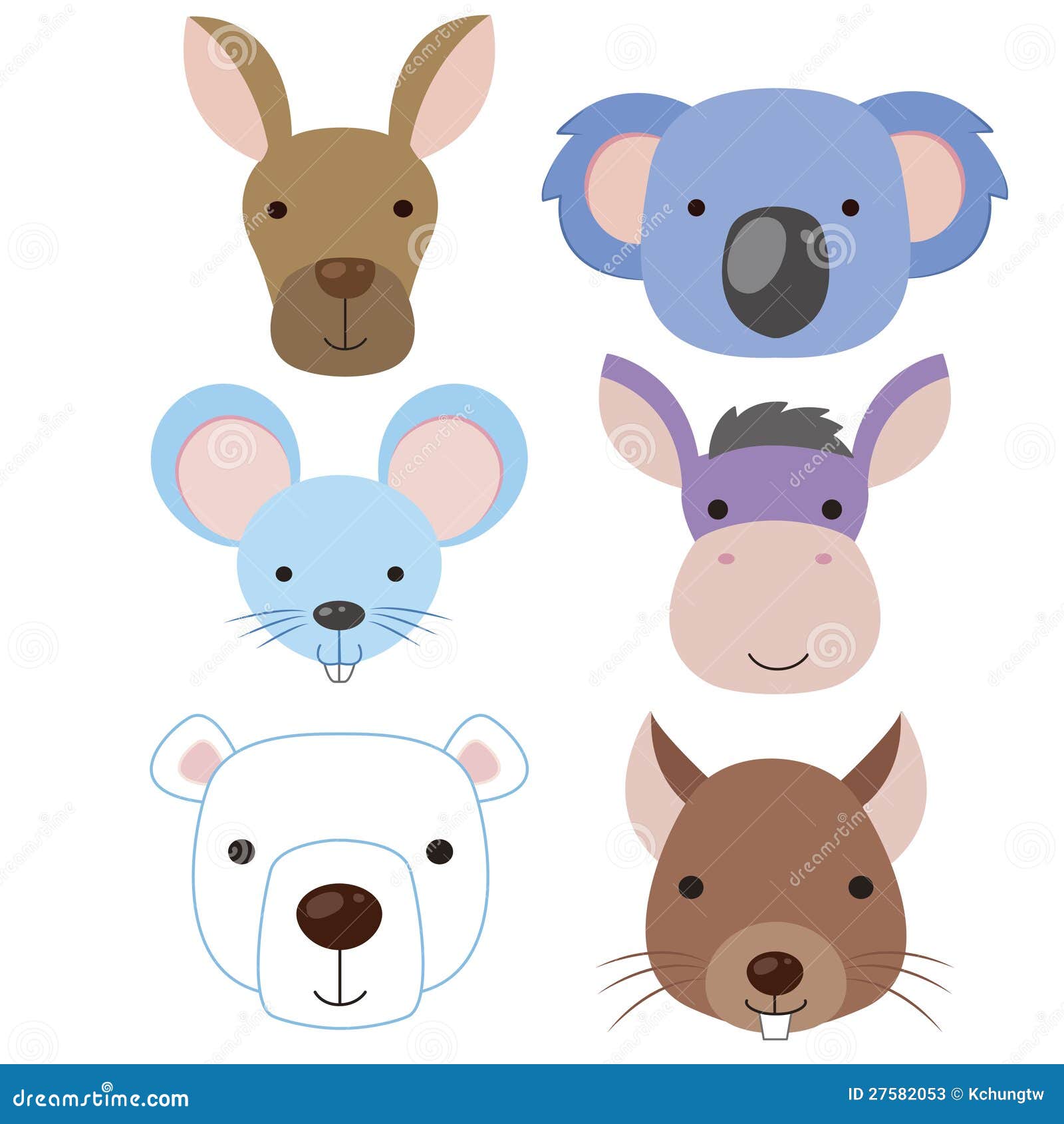 Netter Tierkopf icon03 vektor abbildung. Illustration von löwe - 27582053