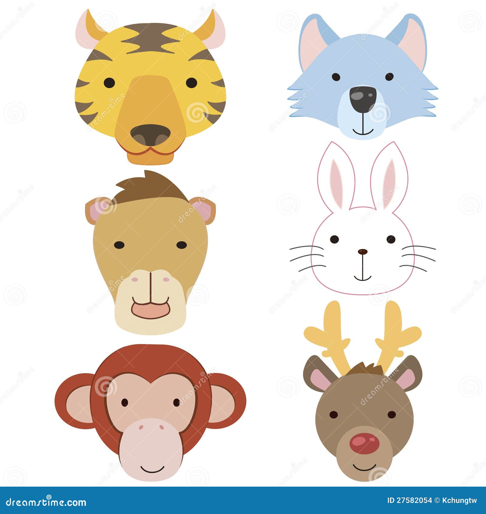 Netter Tierkopf icon06 vektor abbildung. Illustration von auslegung ...