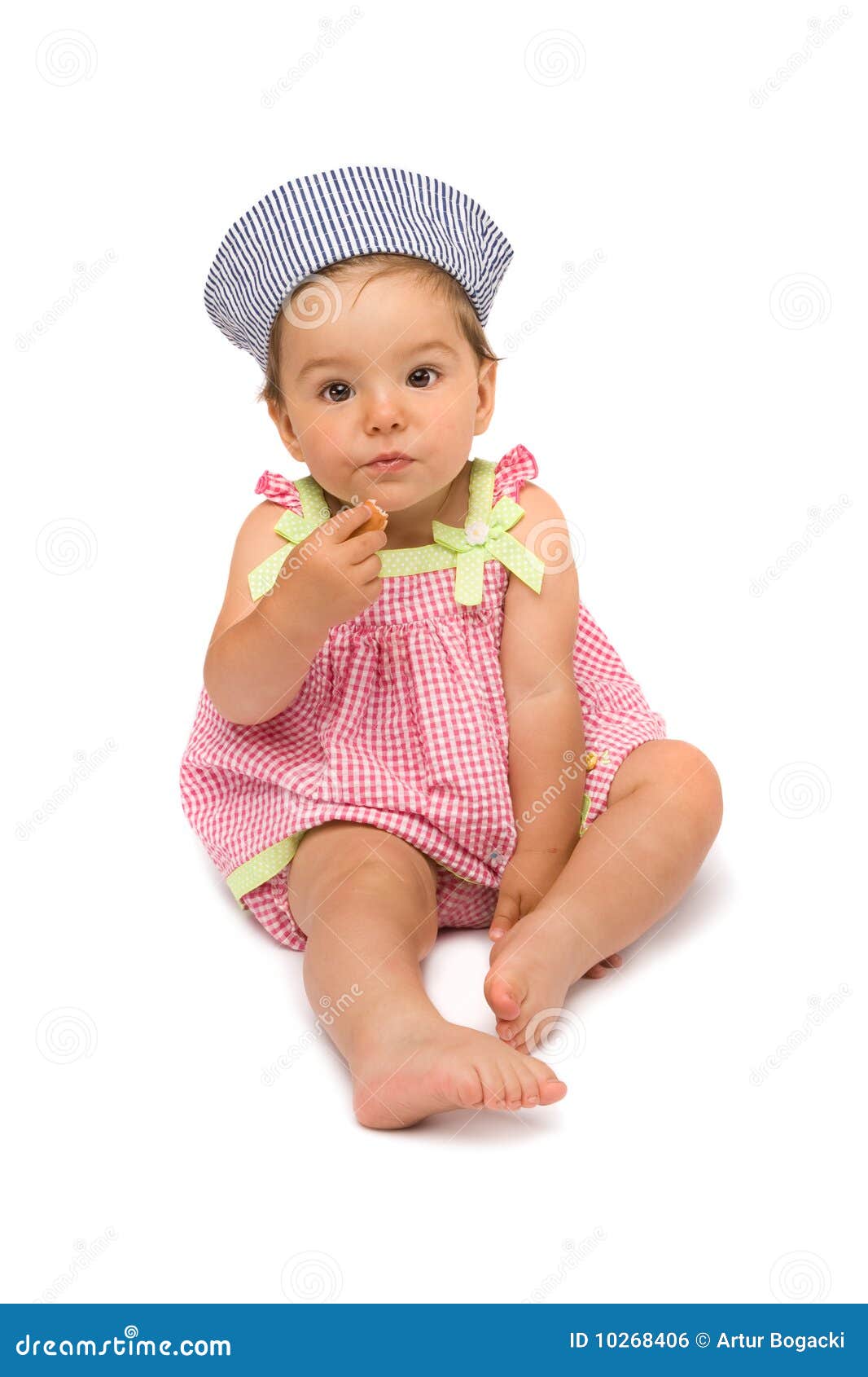 Nettes Baby-Sitzen stockfoto. Bild von kind, reizend - 10268406