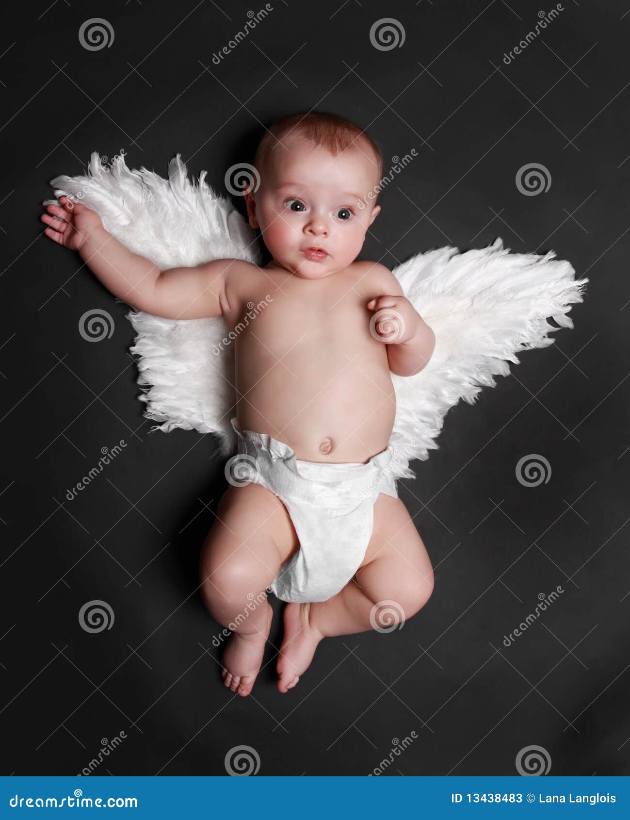 Nettes Engels-Baby stockbild. Bild von engel, einzeln - 13438483