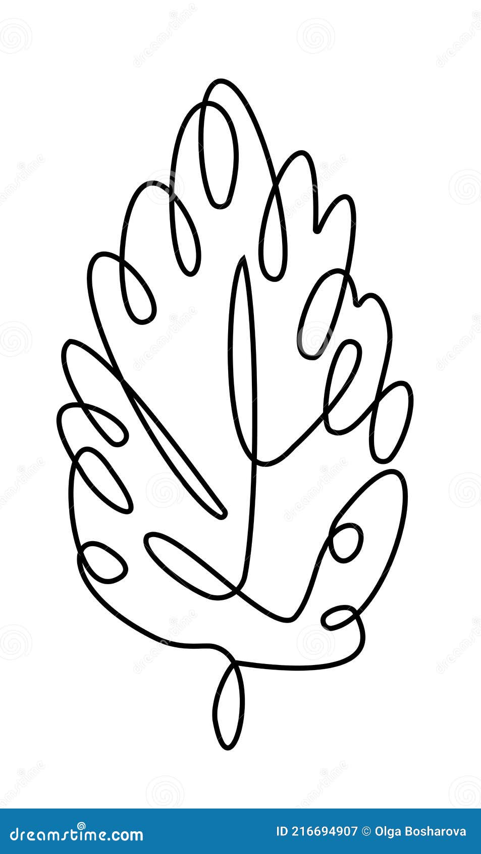 Nettle Leaf Outline Pattern with Interlacing Logo Stock Vector ...