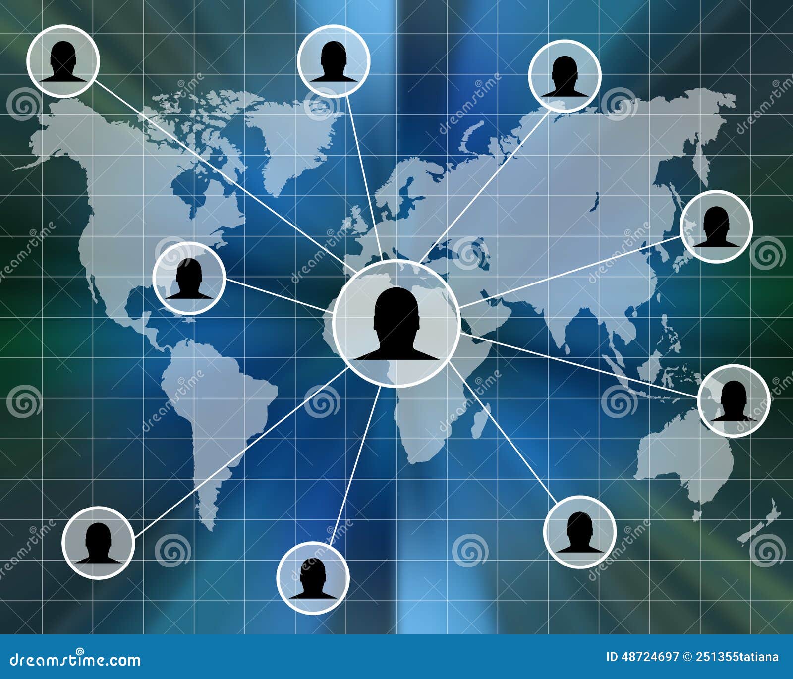 Netwerk stock illustratie. Illustration of netwerkvorming - 48724697