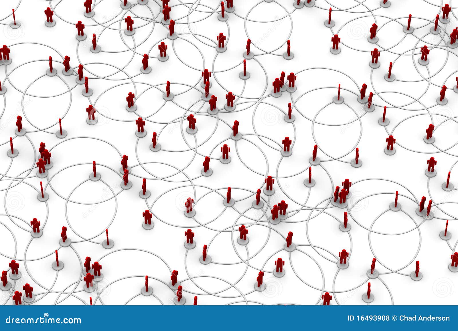 Netwerk van Mensen stock illustratie. Illustration of dimensionaal ...