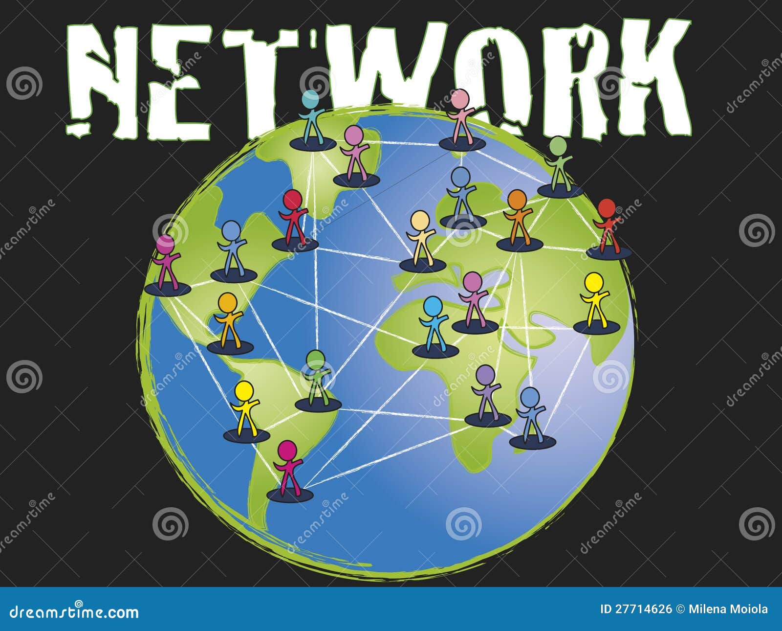 Network stock illustration. Illustration of email, global - 27714626