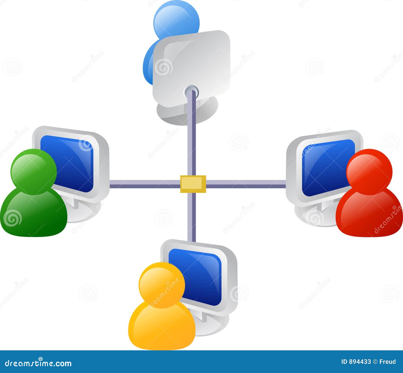 Network stock illustration. Illustration of networking - 894433