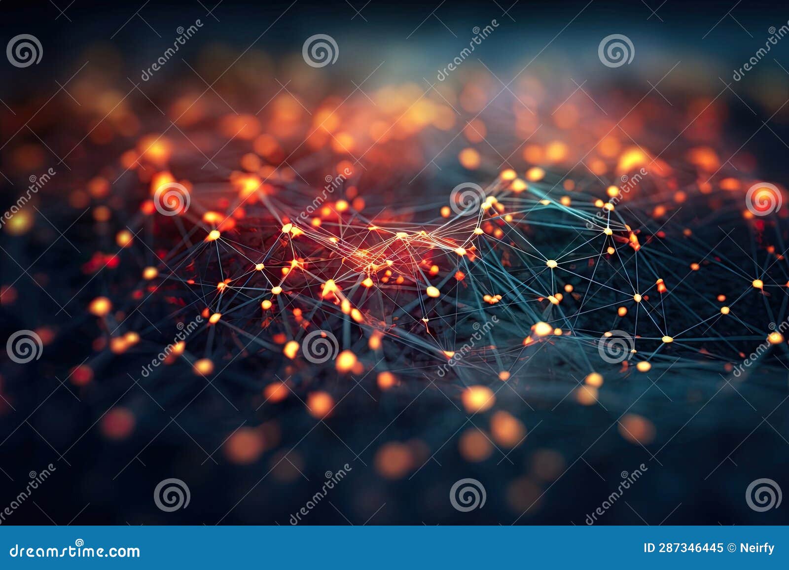 Network Abstract Background Stock Illustration - Illustration of shape ...
