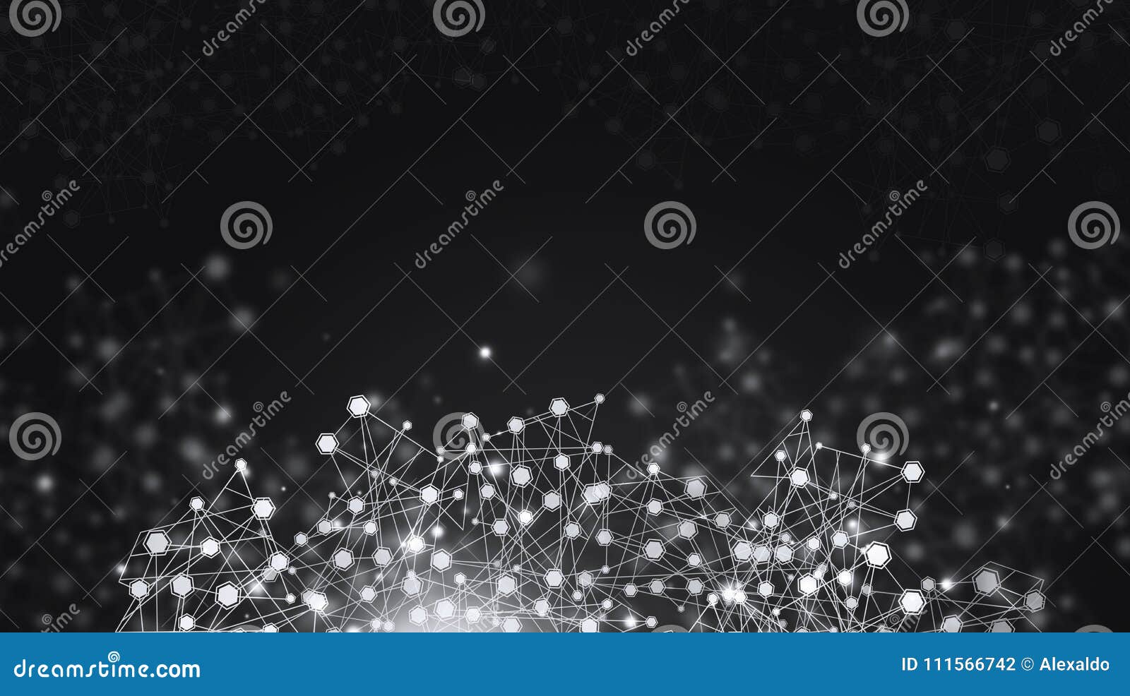 Network Abstract Connections Stock Illustration - Illustration of glow ...