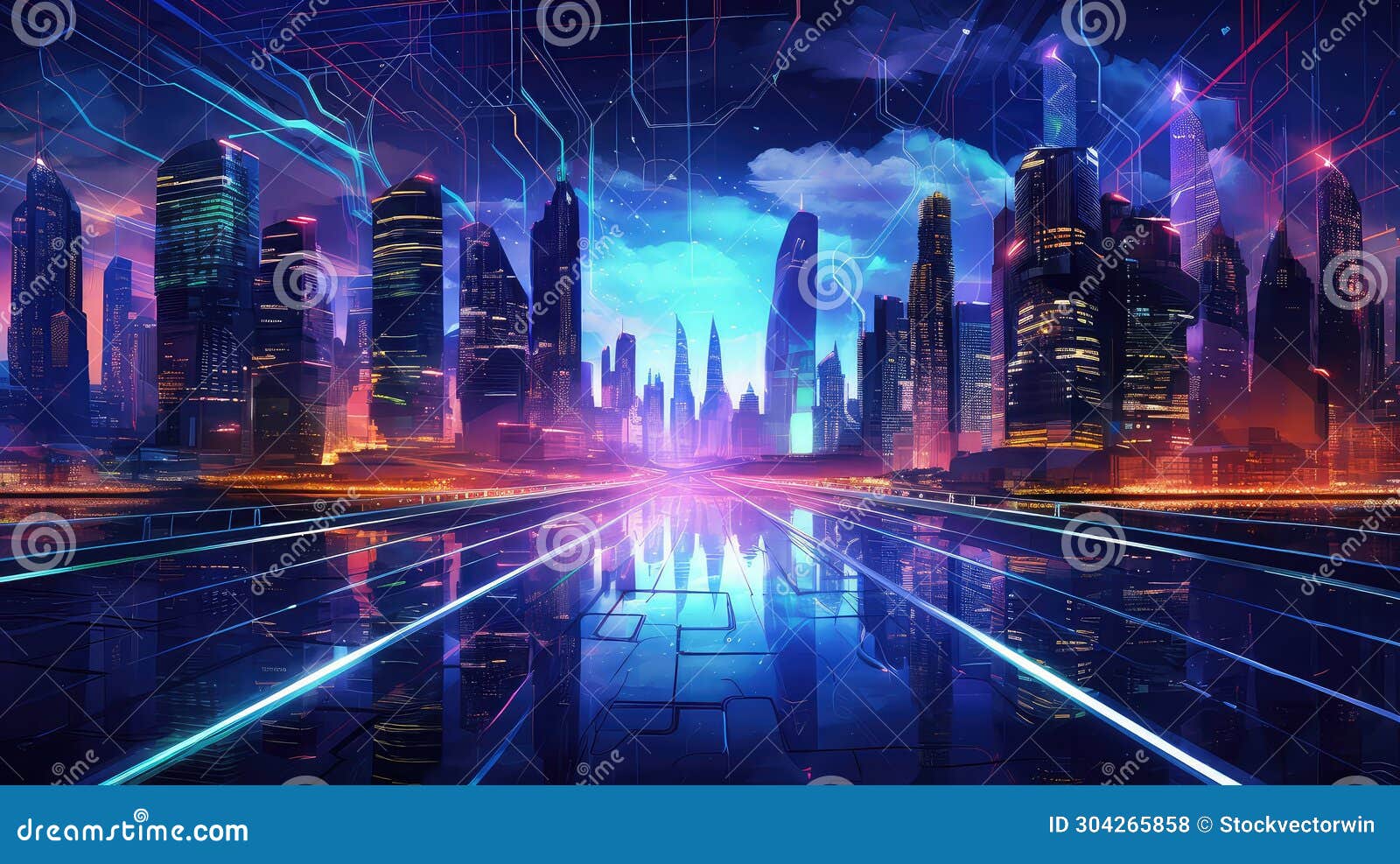 Network Abstract Internet Background Stock Illustration - Illustration ...