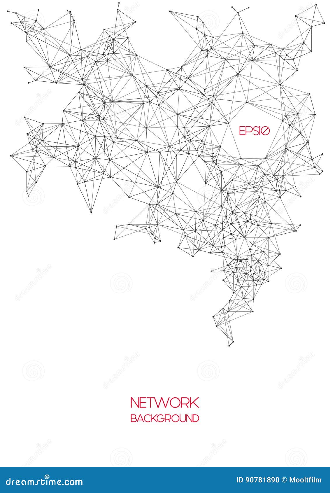 Network Abstract Polygonal Background Stock Vector - Illustration of ...