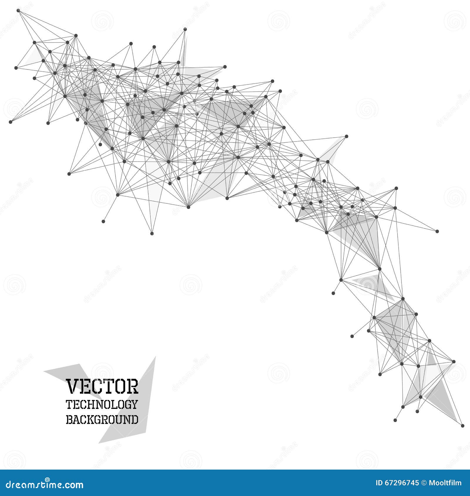 Network Abstract Polygonal Background Stock Vector - Illustration of ...