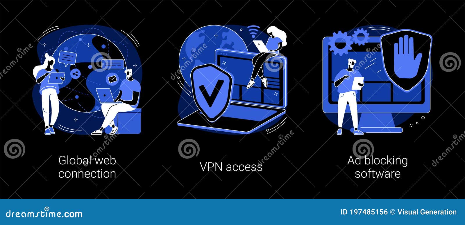 Network Access Abstract Concept Vector Illustrations. Stock Vector ...