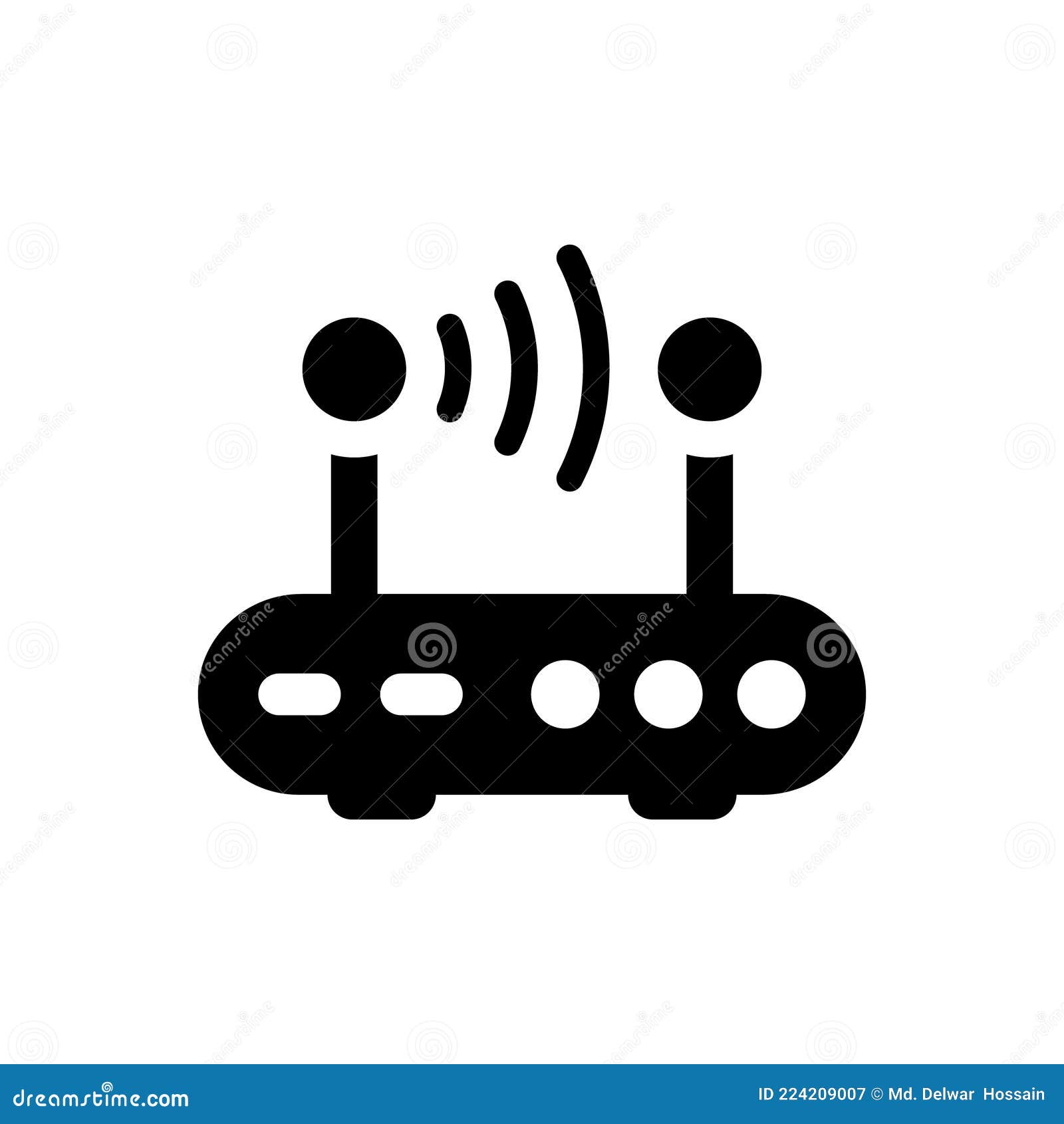 Network access icon stock vector. Illustration of vector - 224209007