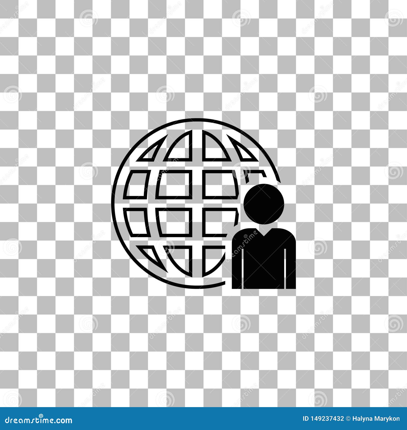 Network Administrator Icon Flat Stock Vector - Illustration of ...