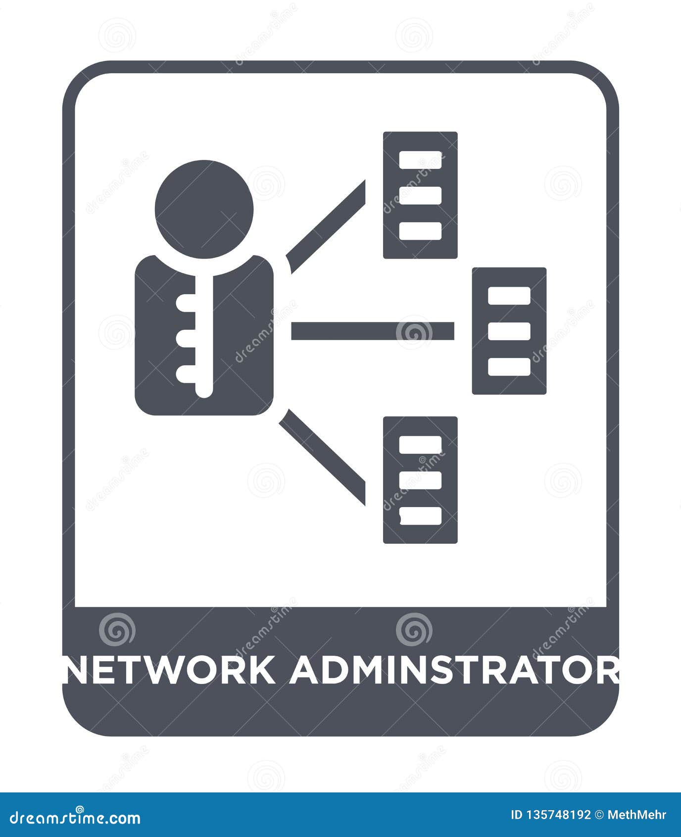 Network Adminstrator Vector Icon On White Background. Flat Vector ... Network Adminstrator Vector Icon On White Background. Flat Vector ...