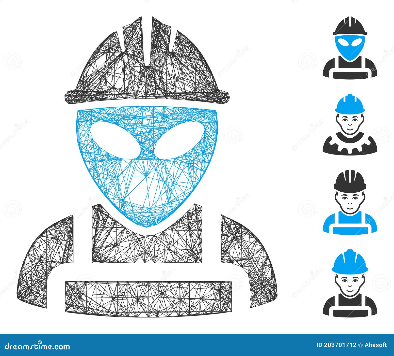 Alien Worker Or Prisoner In Orange Coveralls Royalty-Free Stock Photo ...