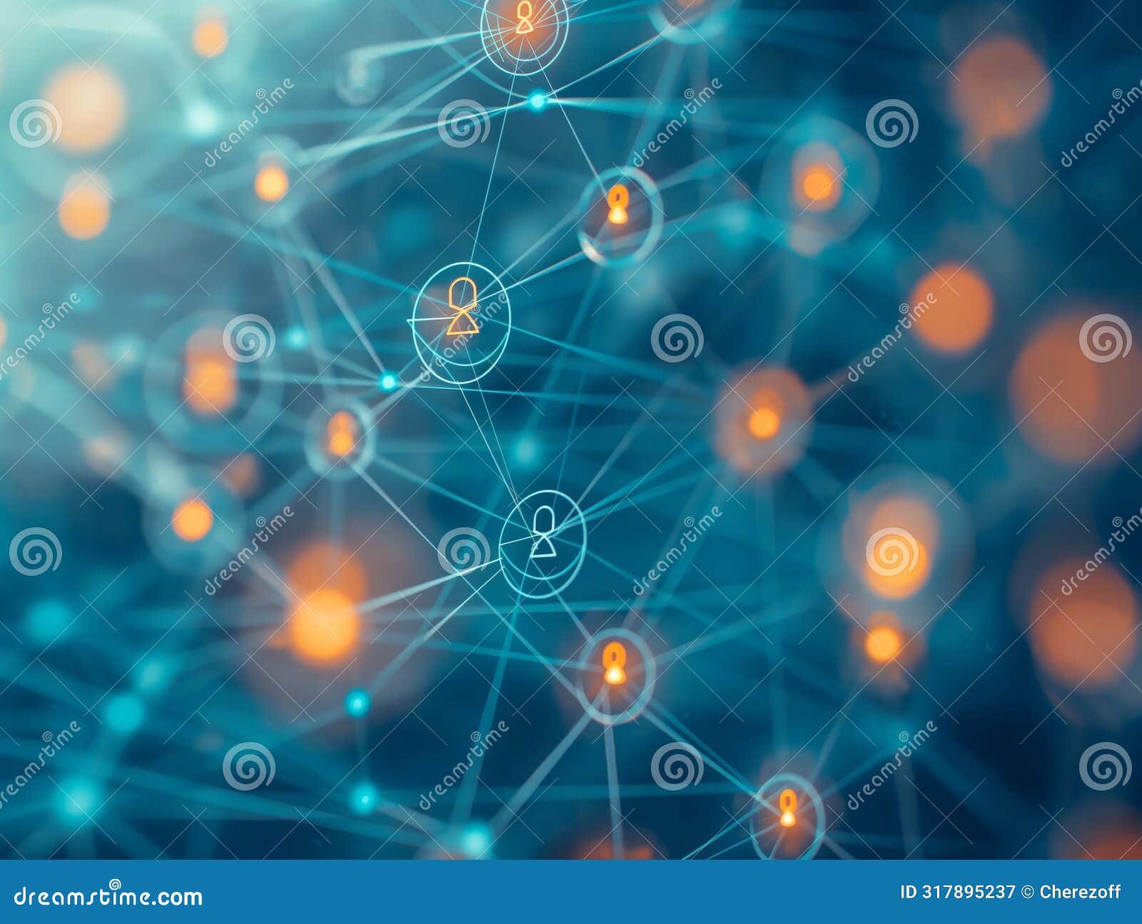 Network of Atomic Connections Stock Image - Image of information ...