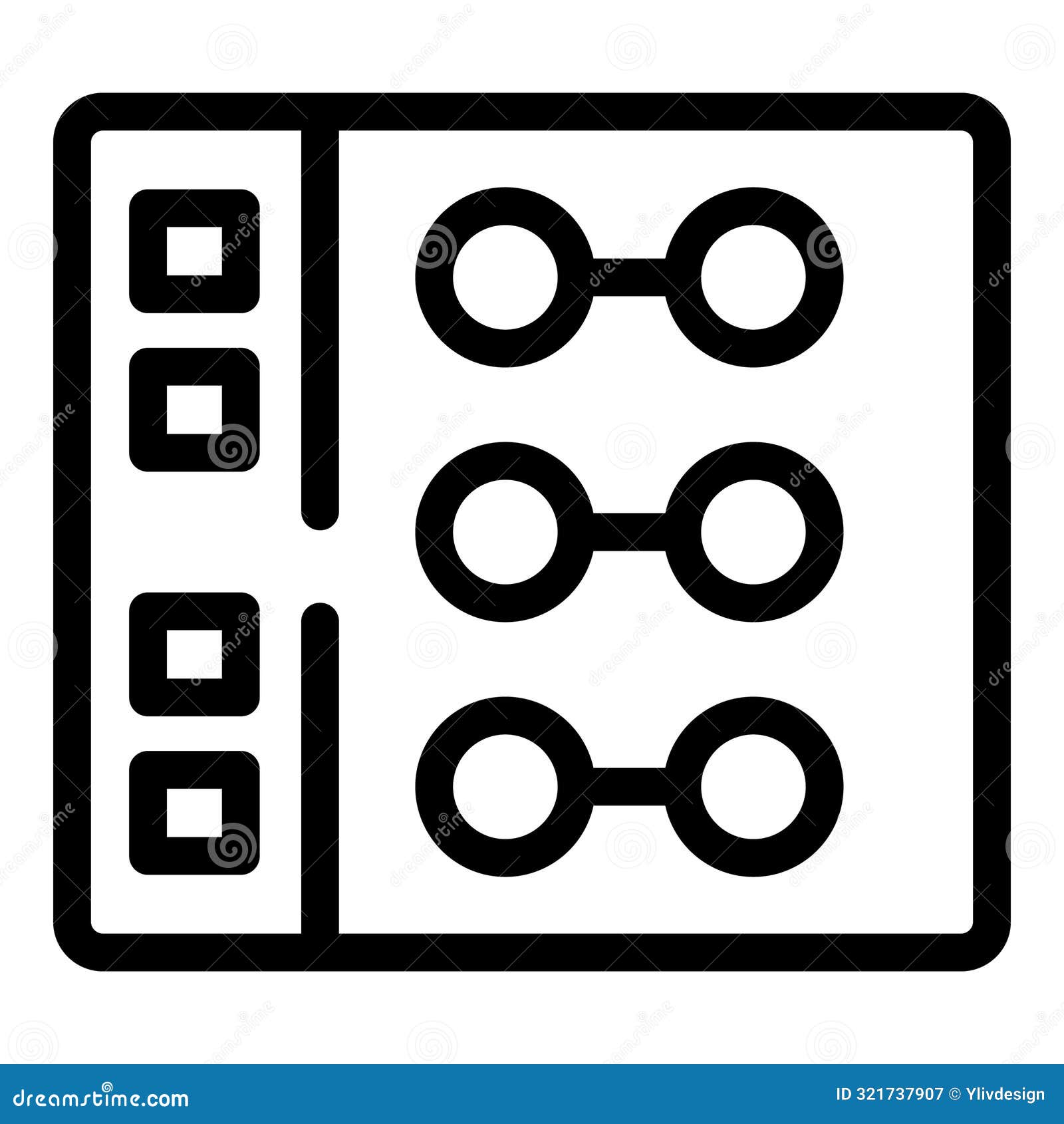 Network Attached Storage Icon Depicting Data Connections Stock Vector ...