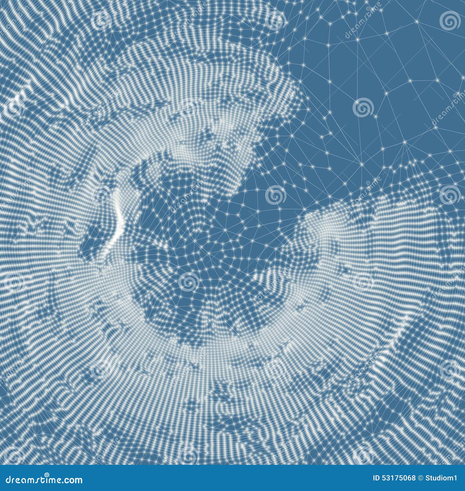 Network Background. 3d Technology Vector Stock Vector - Illustration of ...