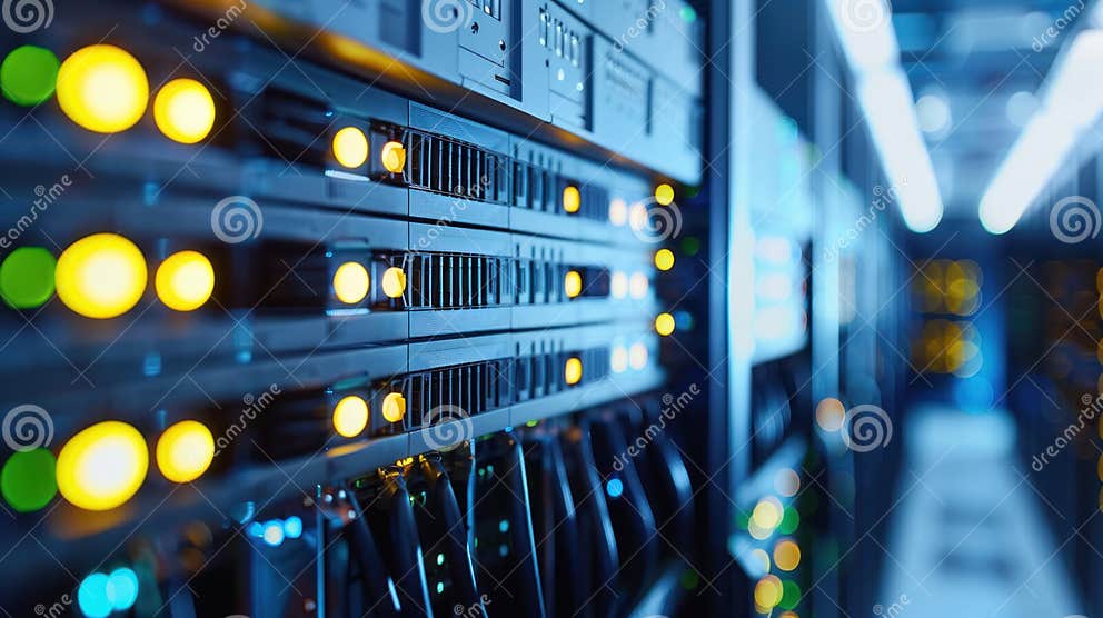 A Network Backup Server in a Data Center, Emphasizing Enterprise-level ...