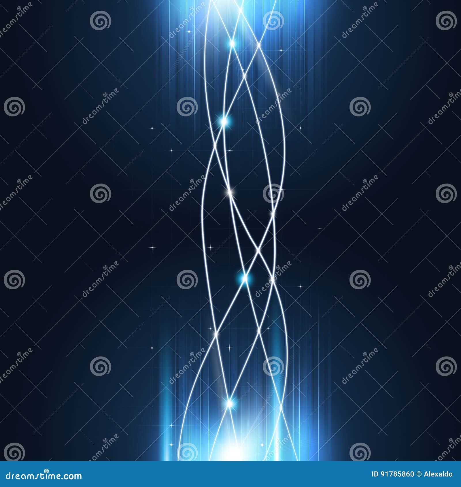 Network Blue Background stock illustration. Illustration of concept ...