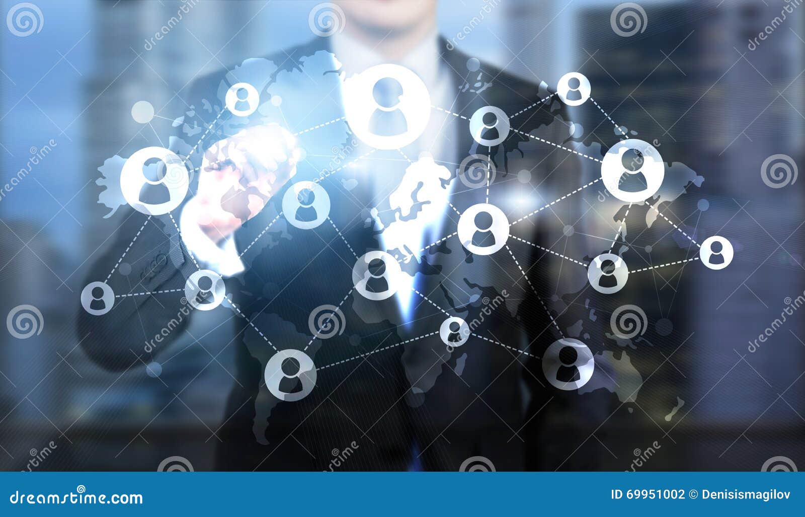 Network blue background stock photo. Image of blue, illuminated - 69951002