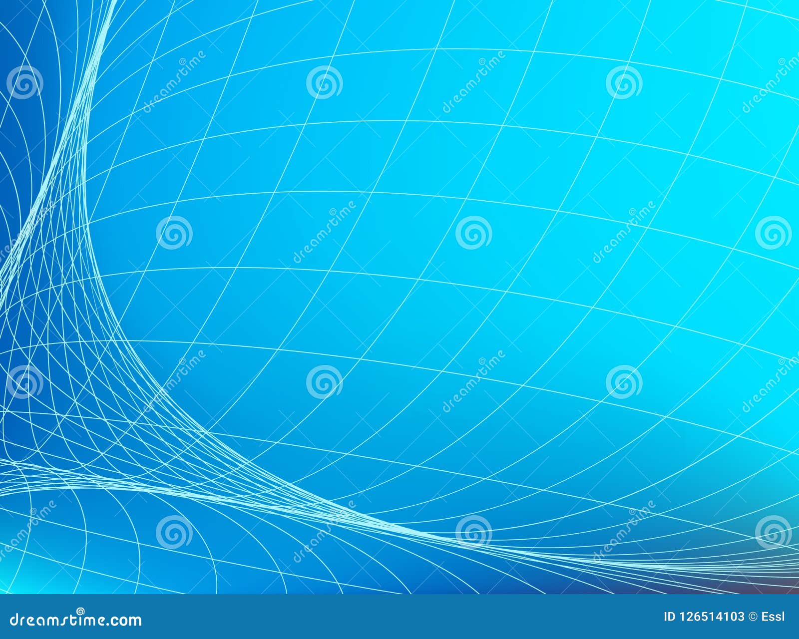 Network in Blue Space. Abstract Technology Banner Stock Vector ...