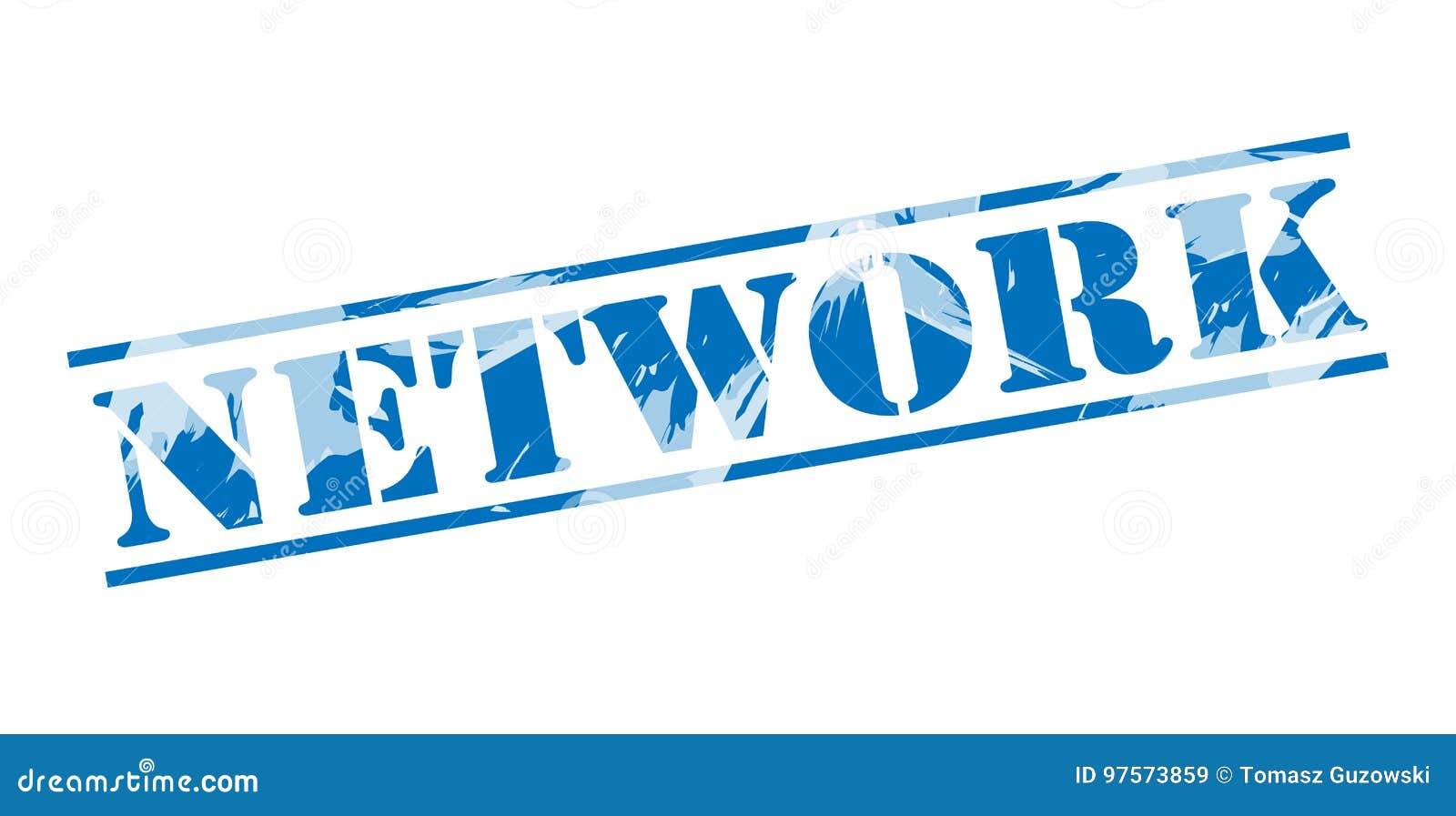 Network blue stamp stock illustration. Illustration of network - 97573859