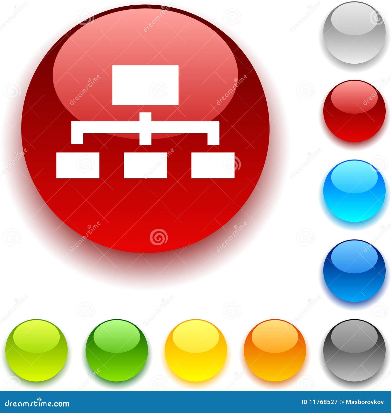 Network button. stock vector. Illustration of circle - 11768527