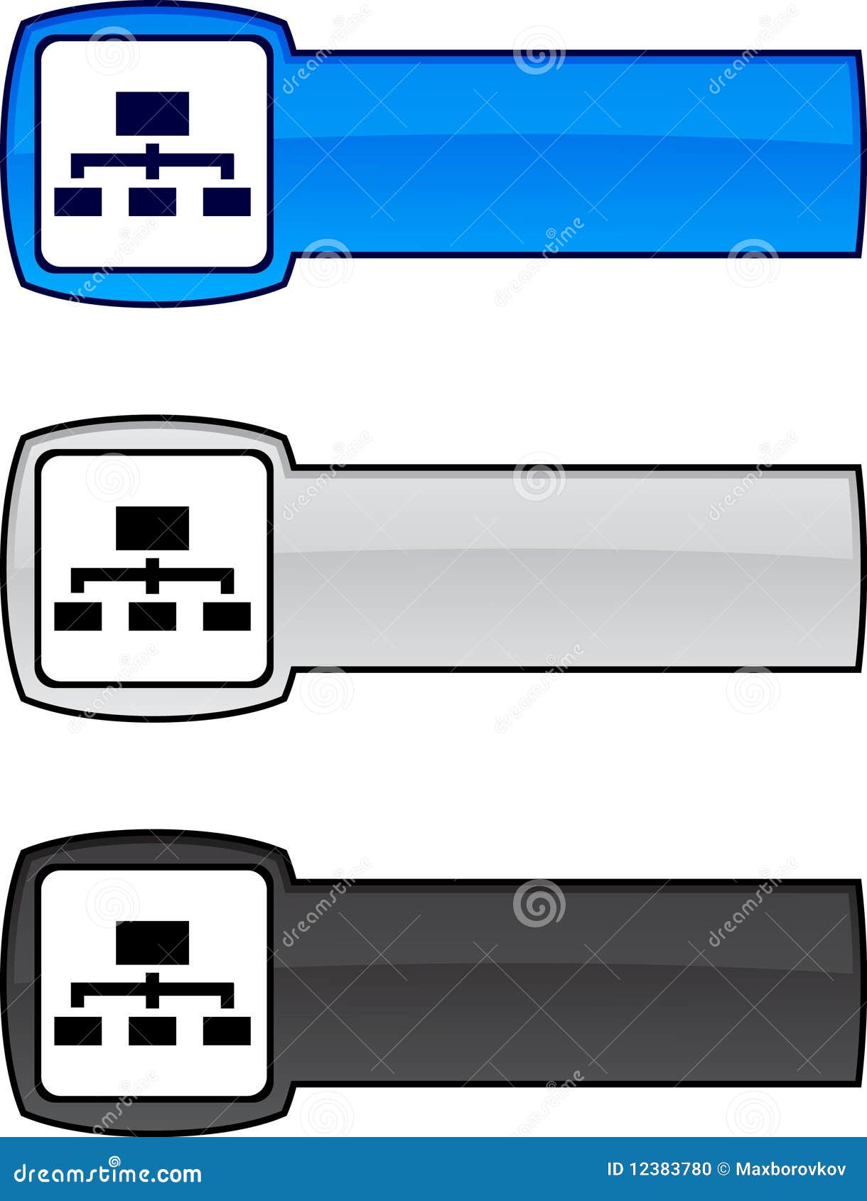 Network button. stock vector. Illustration of glossy - 12383780
