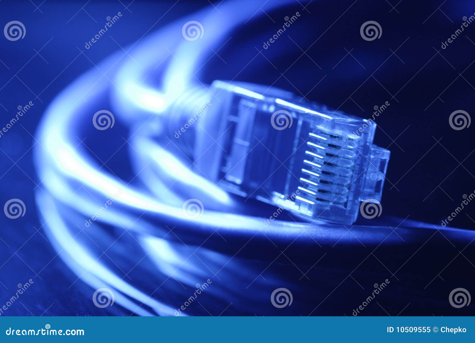 Network cable stock image. Image of electric, single - 10509555