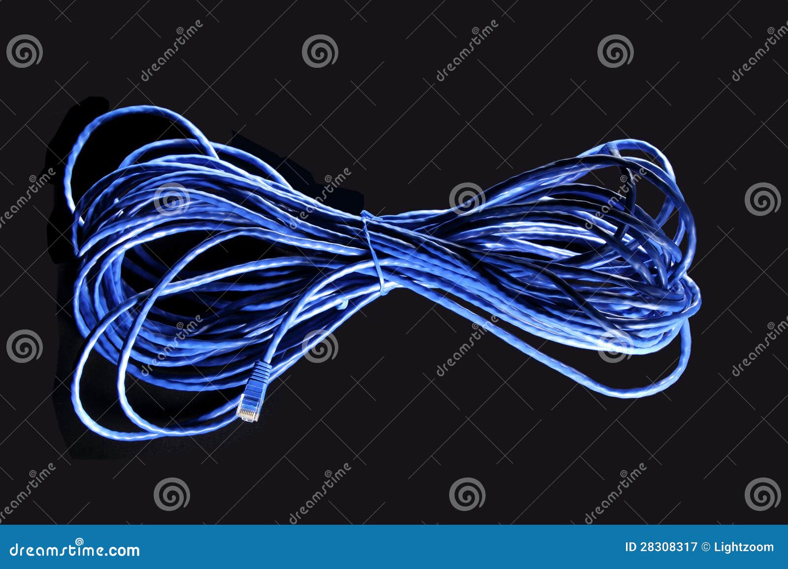 Network Cable stock image. Image of network, black, cord - 28308317