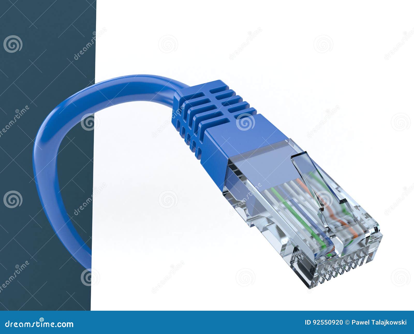 Network cable stock illustration. Illustration of plug - 92550920