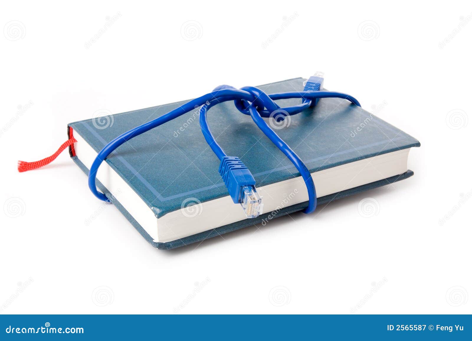 Network cable and book stock image. Image of network, isolated - 2565587
