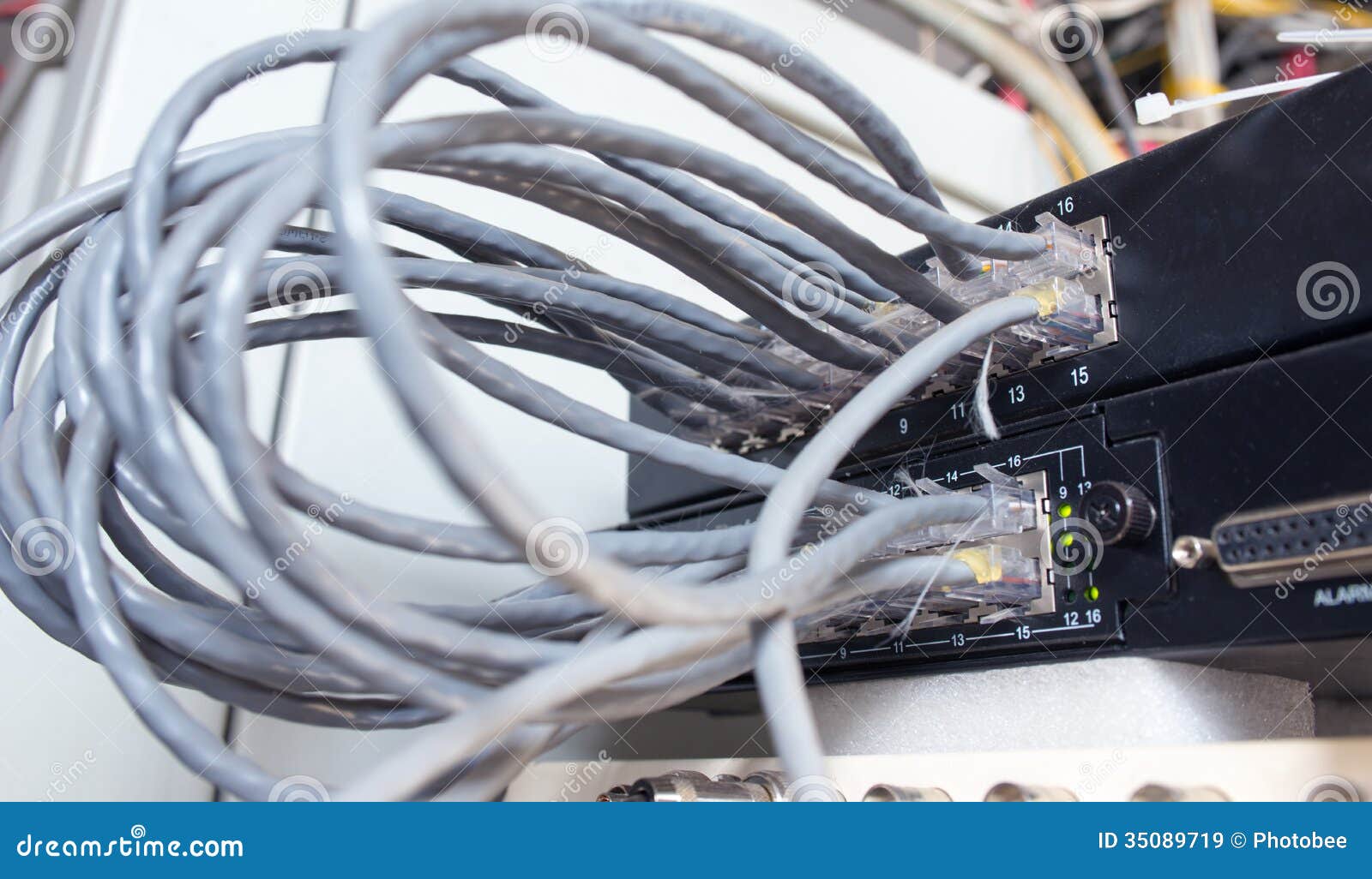 Network cable stock image. Image of digital, server, socket - 35089719