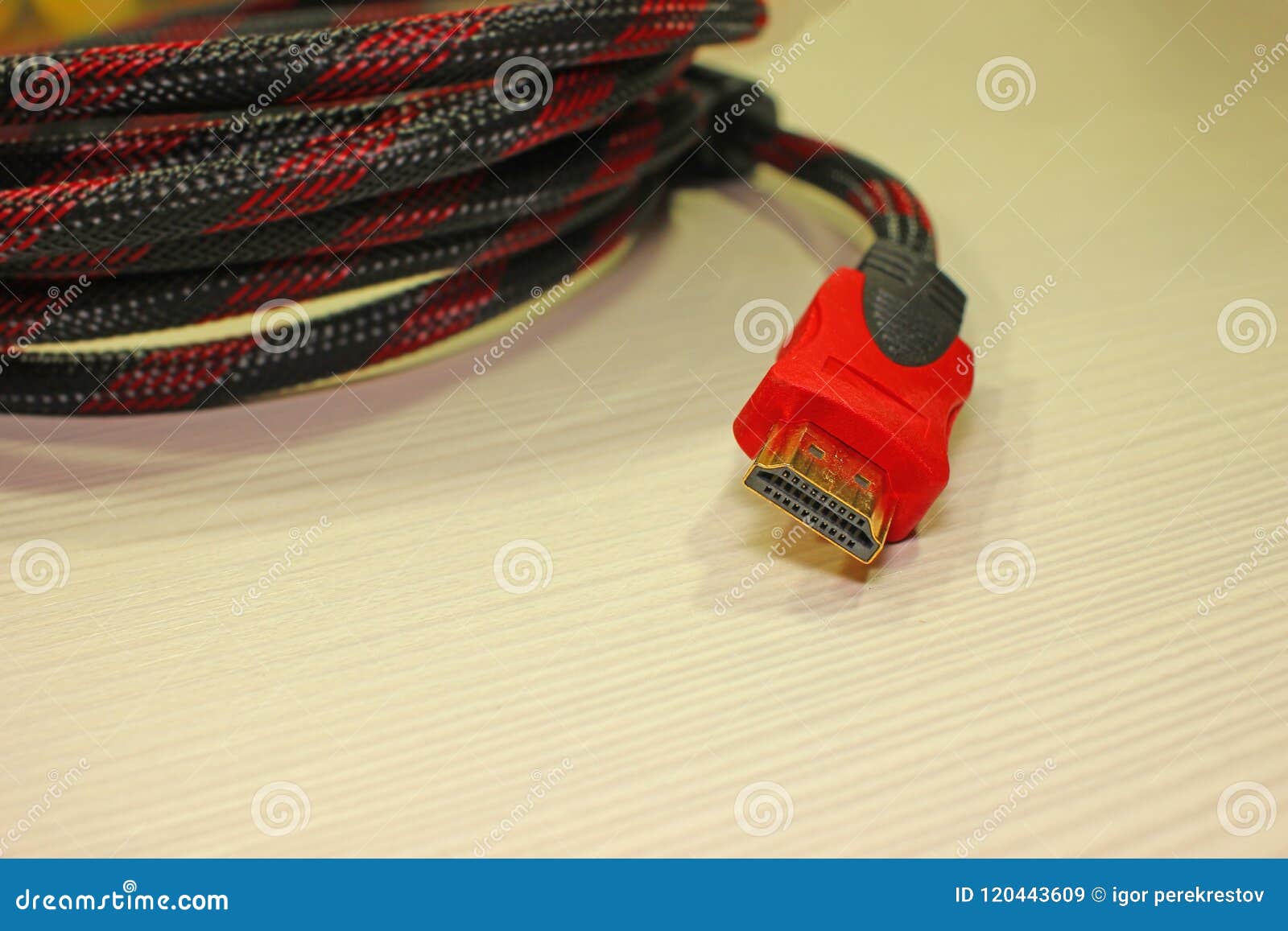 The Network Cable for the Computer is Used To Create Networks Stock ...