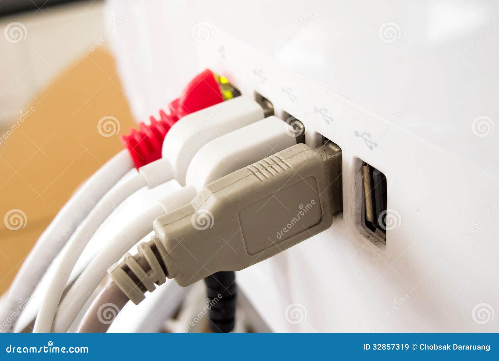Network Cable Connected To Computer Stock Image - Image of global, data ...