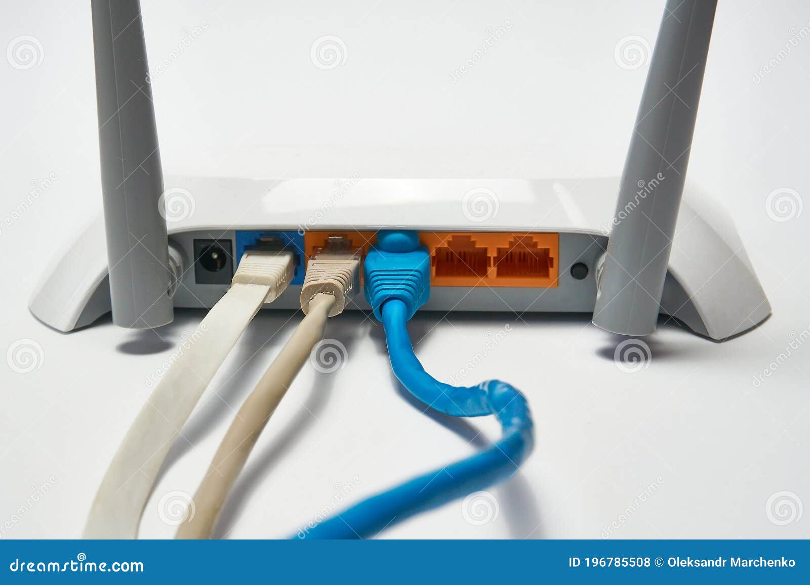 Network Cable Connects To Wireless Router, Router, Internet, Global ...