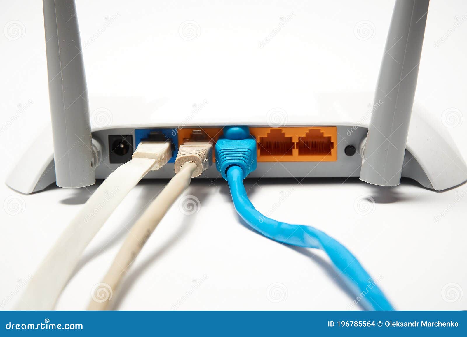 Network Cable Connects To Wireless Router, Router, Internet, Global ...
