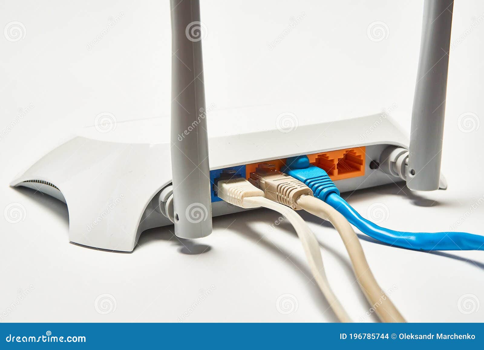 Network Cable Connects To Wireless Router, Router, Internet, Global ...