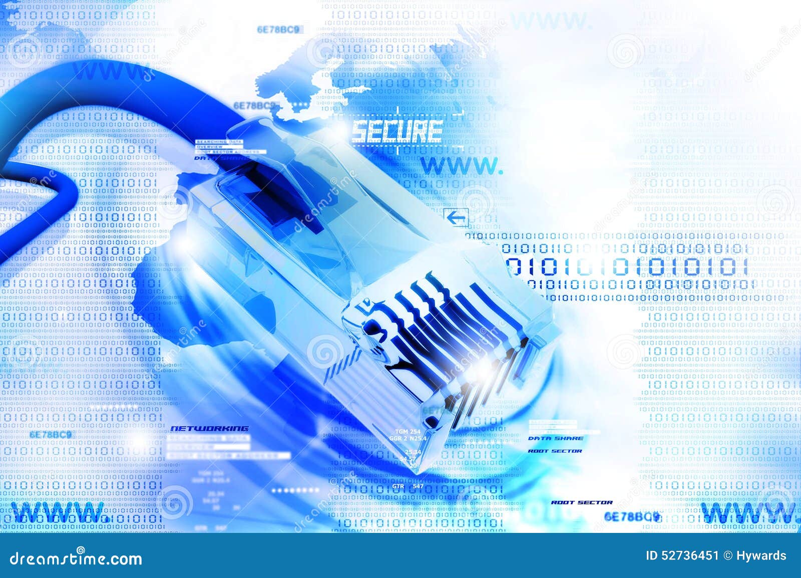 Network cable stock illustration. Illustration of optic - 52736451