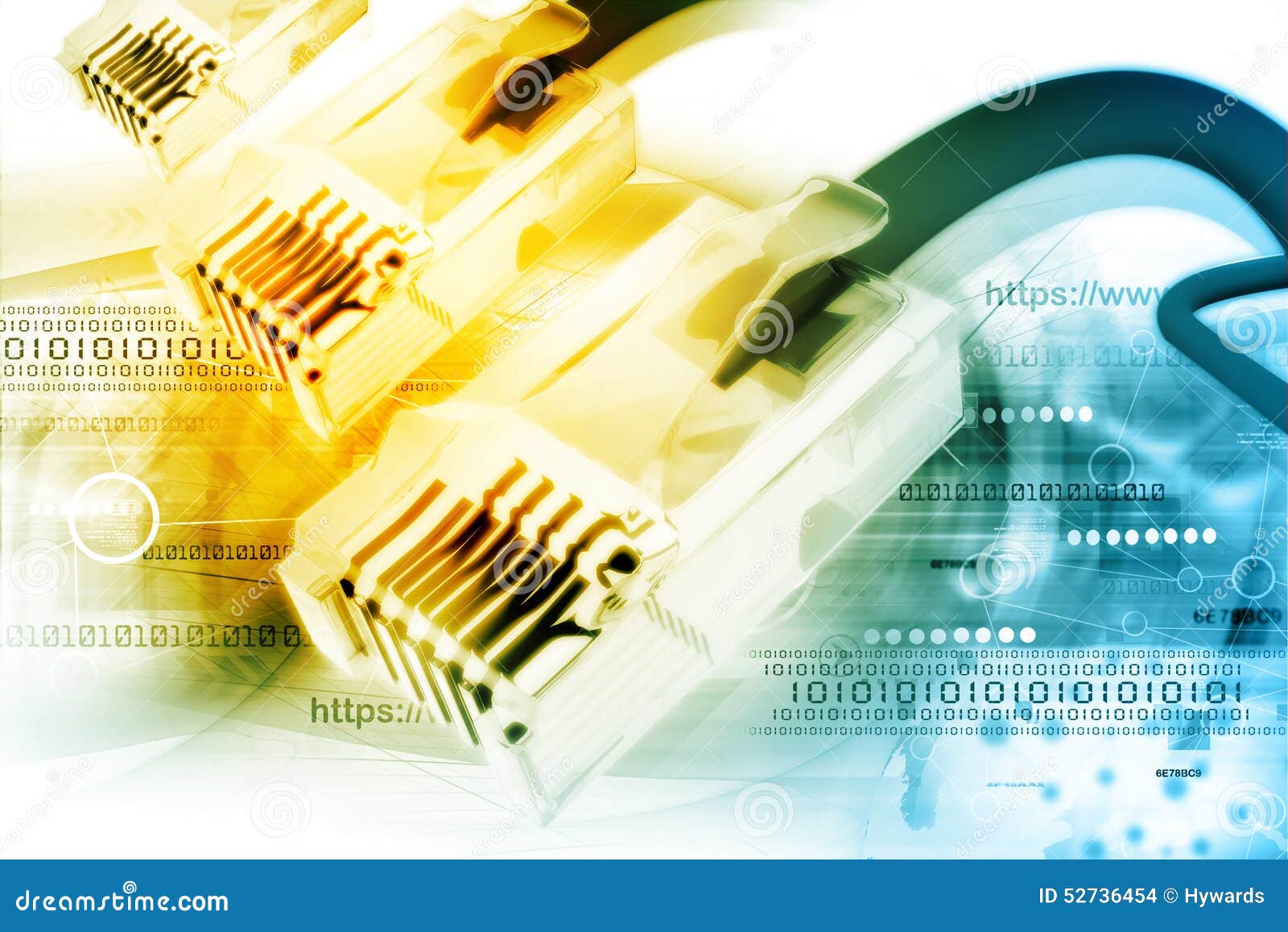 Network cable stock illustration. Illustration of connect - 52736454