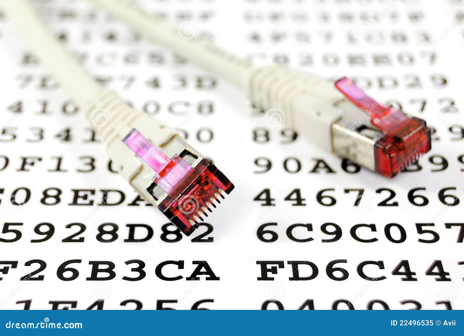 Network Cable and Encryption Key Stock Image - Image of digit ...