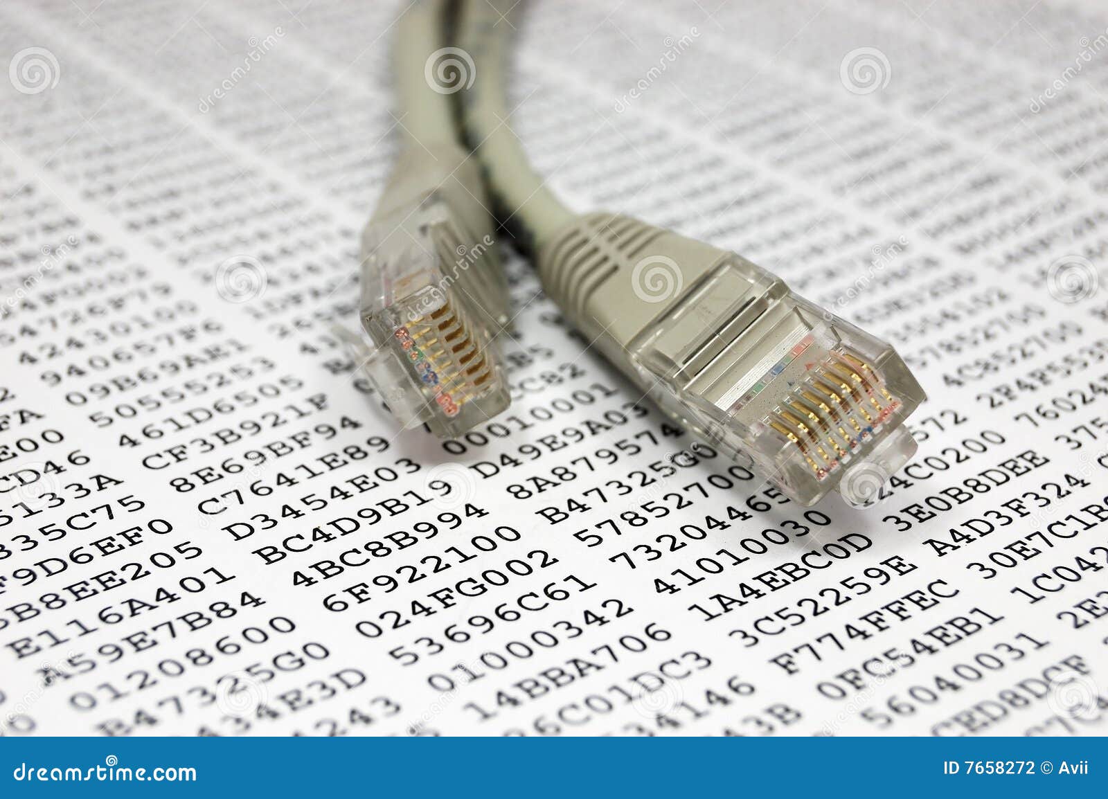 Network Cable and Encryption Key Stock Photo - Image of confidential ...