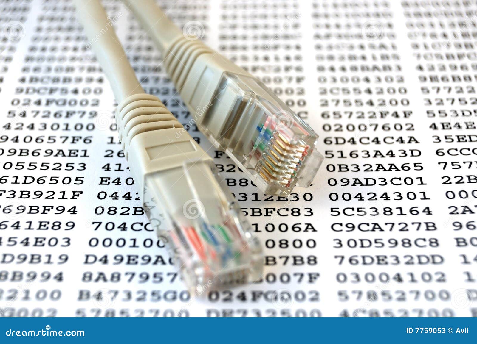 Network Cable and Encryption Key Stock Image - Image of business, mail ...