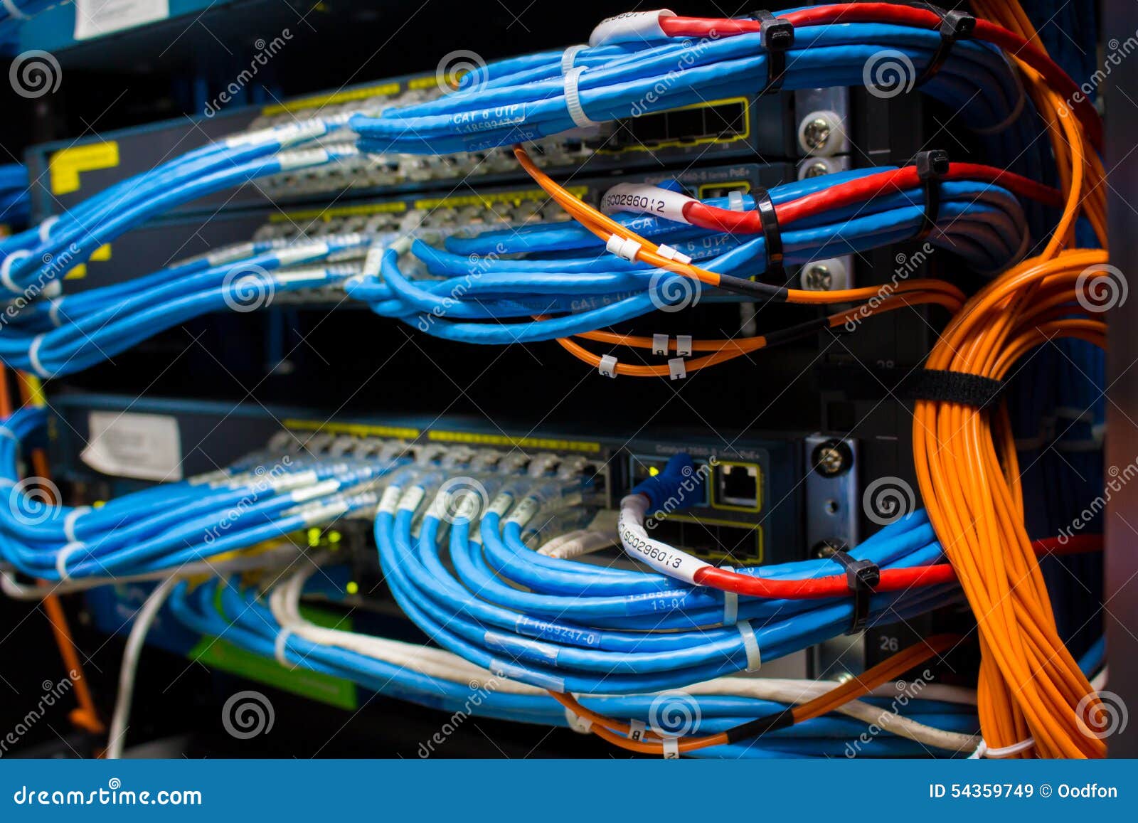 Network cable stock image. Image of cables, connected - 54359749