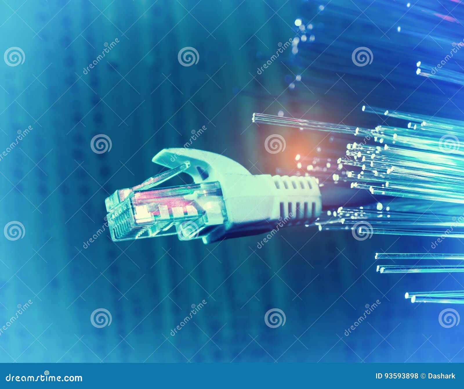 Network Cable with Technology Color Background Stock Photo - Image of ...