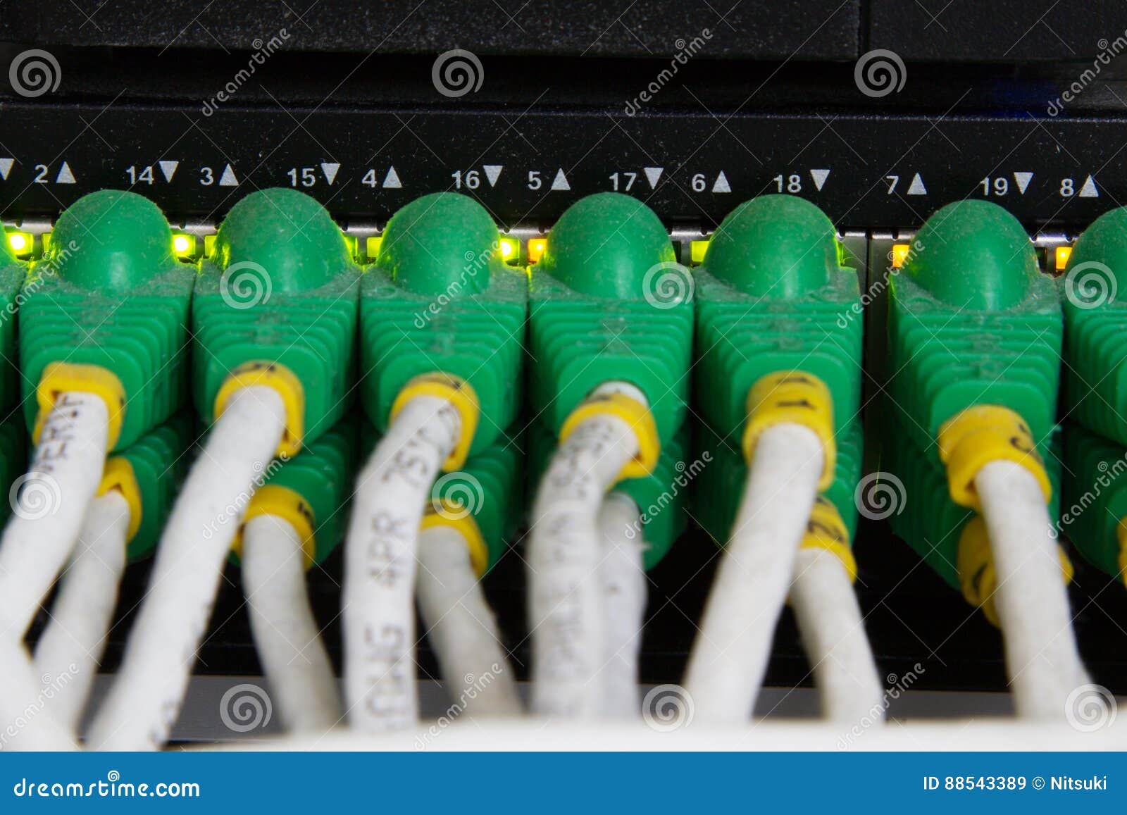 Network Cable LAN server stock image. Image of servers - 88543389