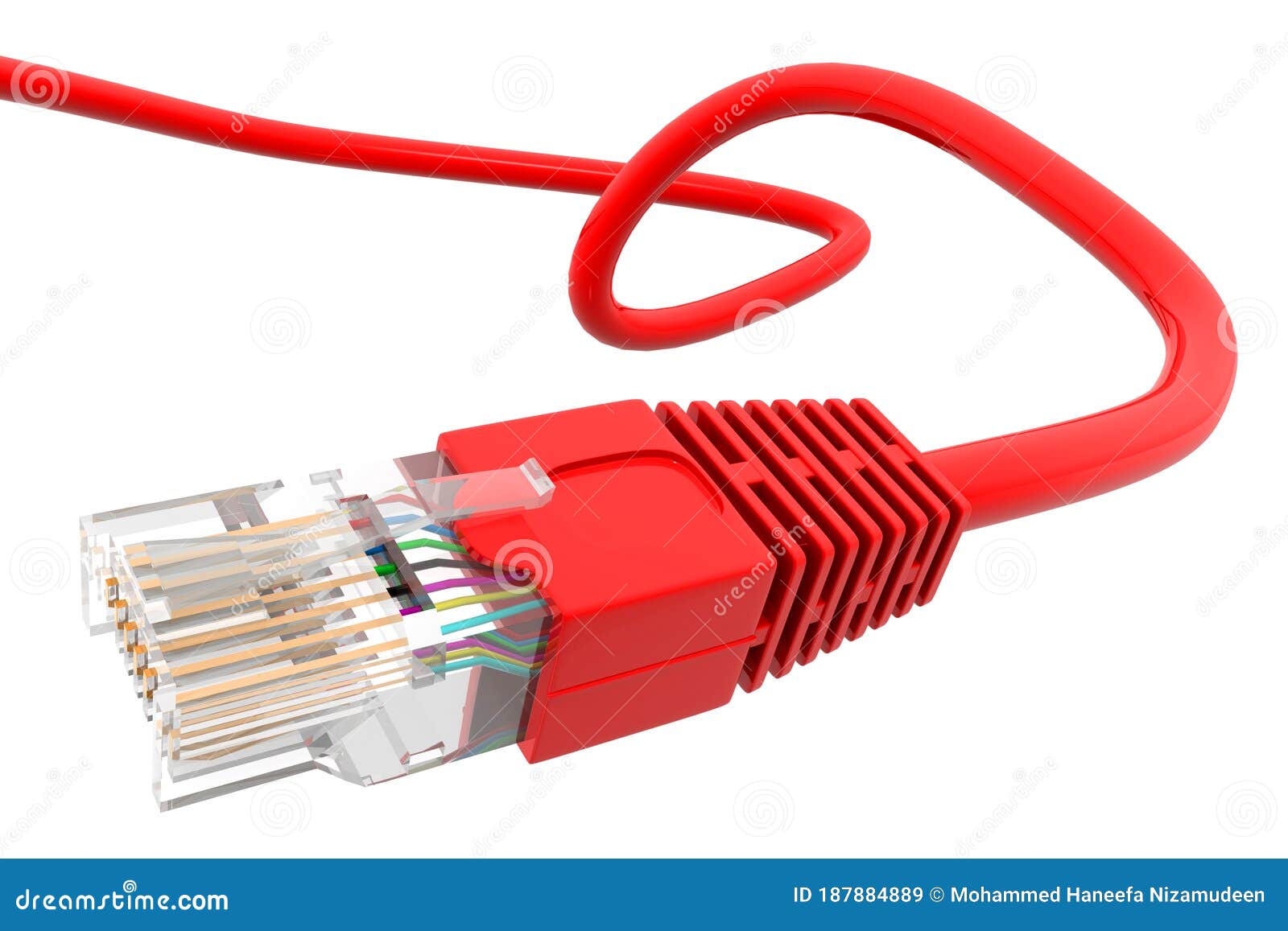 Network cable stock illustration. Illustration of communication - 187884889
